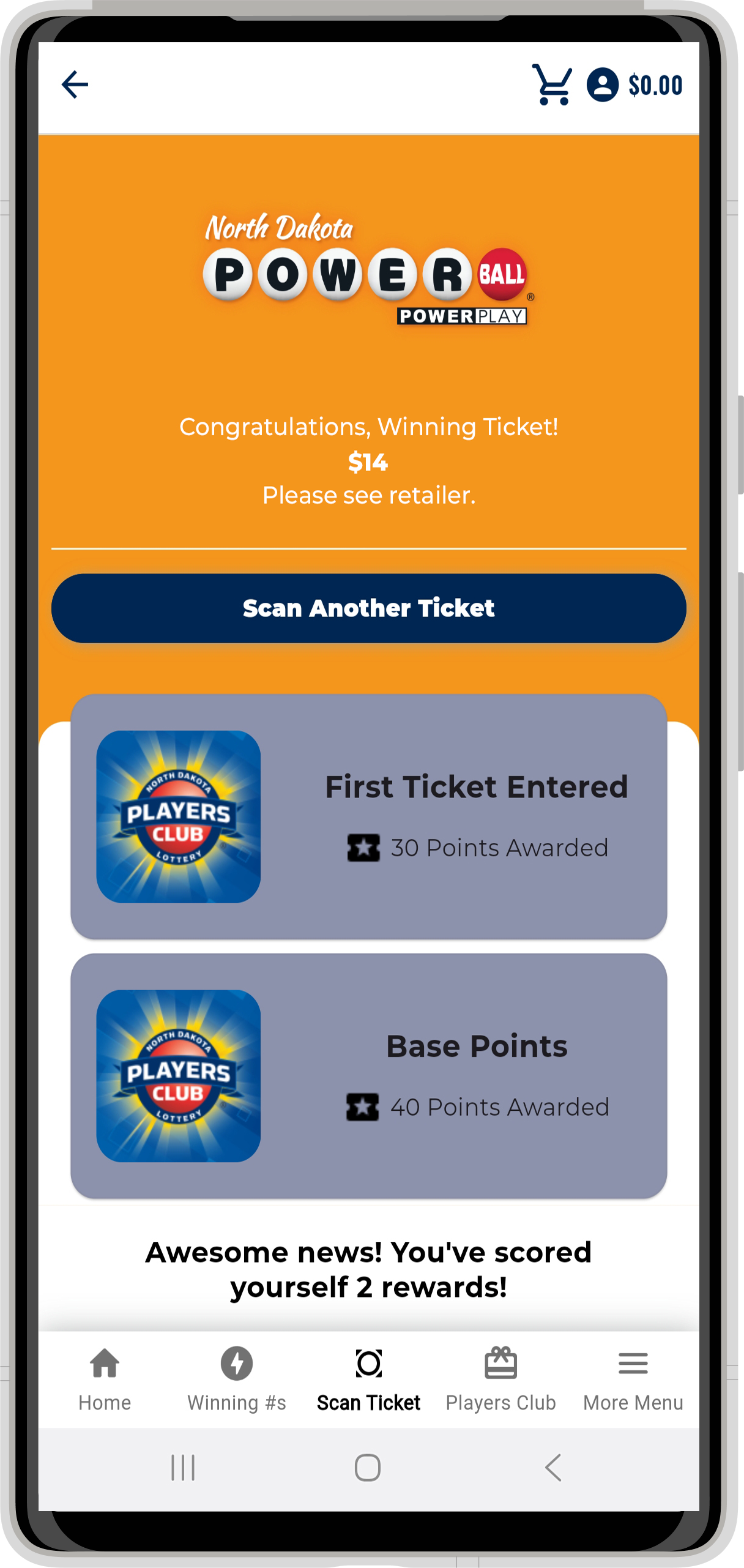 North Dakota Lottery | Official Mobile App
